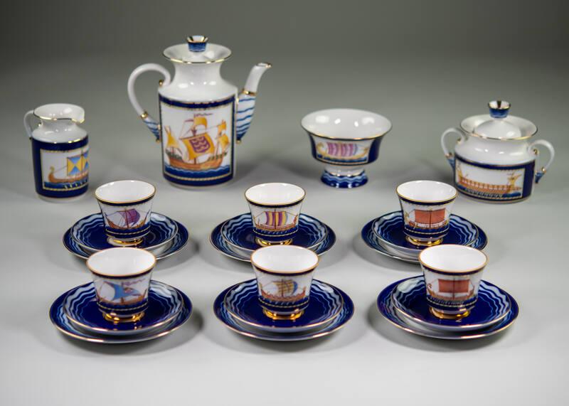 Imperial Porcelain Naval Themed Tea Service – All Artifacts – Barack ...