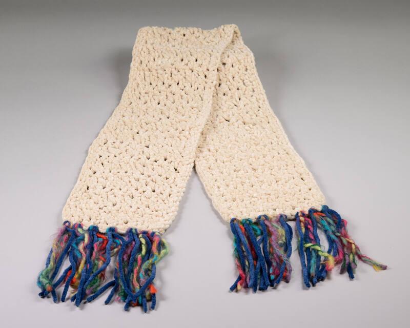White Crocheted Scarf – All Artifacts – Barack Obama Presidential ...