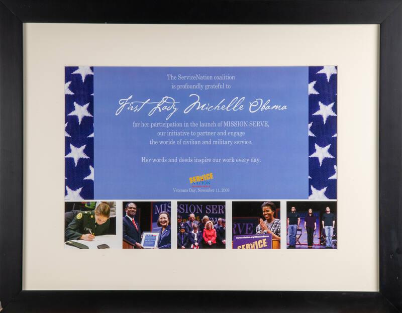 Mission Serve Framed Poster – All Artifacts – Barack Obama Presidential ...