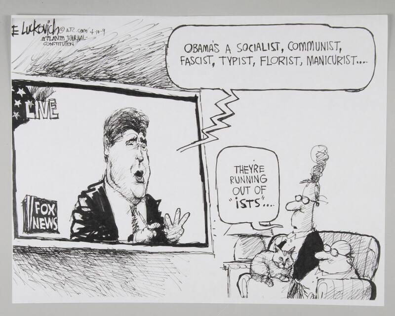 Fox News Political Cartoon – All Artifacts – Barack Obama Presidential Library Artifact Collection