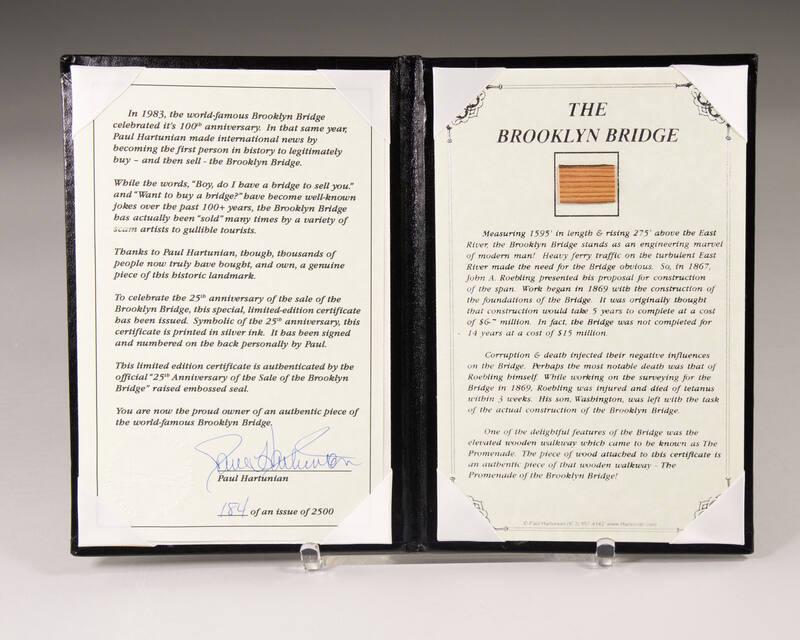 Brooklyn Bridge Walkway Remnant – All Artifacts – Barack Obama ...