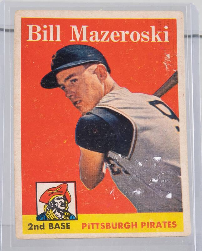 1958 Bill Mazeroski Baseball Card – All Artifacts – Barack Obama ...