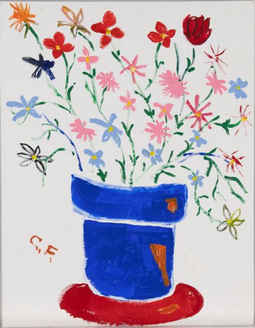 Painting of a Flower Pot and Flowers – All Artifacts – Barack Obama ...