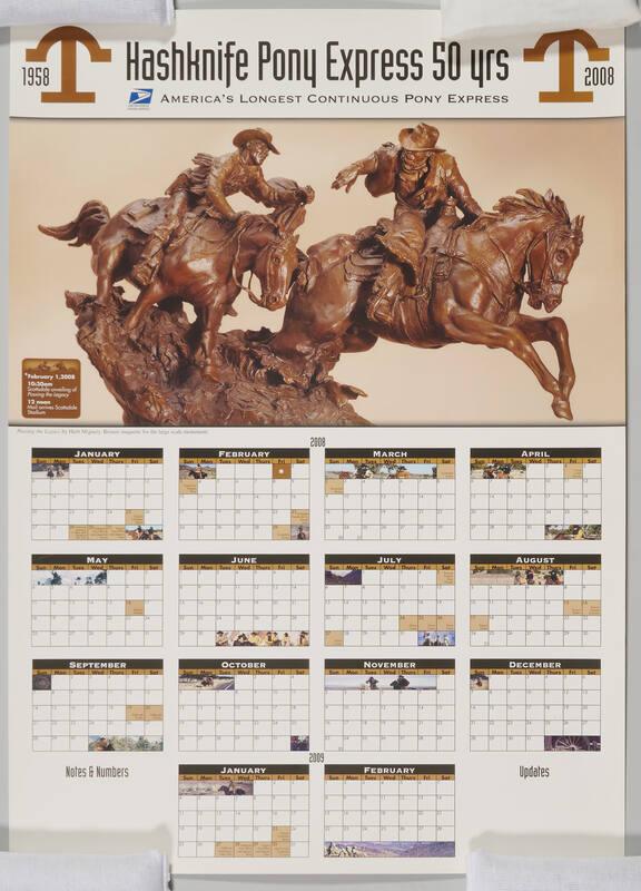 2008 Hashknife Pony Express Calendar – All Artifacts – Barack Obama ...