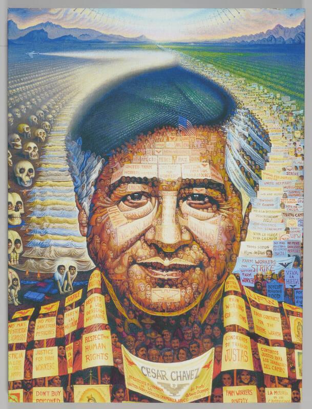 Portrait of Cesar Chavez – All Artifacts – Barack Obama Presidential ...